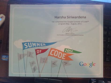 Harshadura Gsoc Finally My GSoC T Shirt And Certificate Reached Home