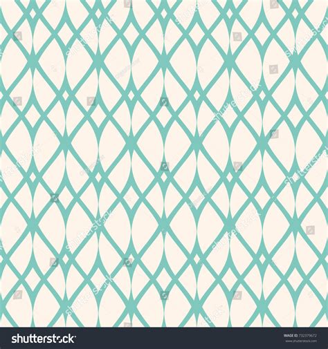 Vintage Seamless Pattern Thin Wavy Lines Stock Vector Royalty Free