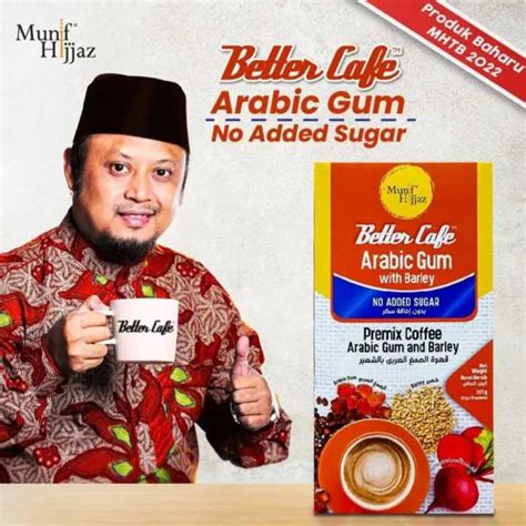 Munif Hijjaz Kopi Arabic Gum Barli Better Cafe Kotak No Added Sugar Sachet X G Lazada