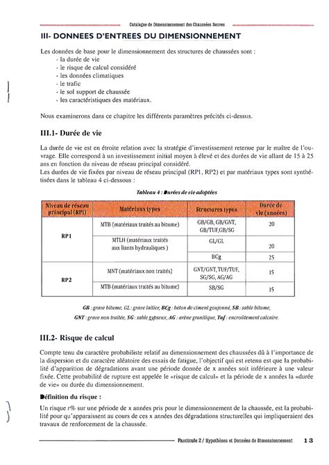 Catalogue De Dimensionnement Des Chaussees Neuves Fascicule2 PDF