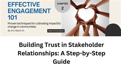 Building Trust In Stakeholder Relationships A Step By Step Guide