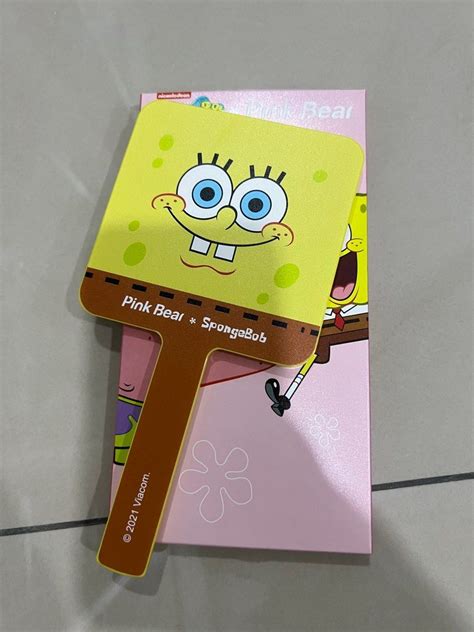 Spongebob Handheld Mirror Beauty And Personal Care Face Makeup On