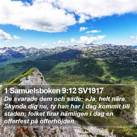 Samuelsboken SV De svarade dem och sade Ja helt nära Skynda