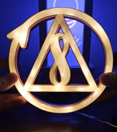 Free 3d File Illuminated Symbol Creative Society With A Stand Mode・3d