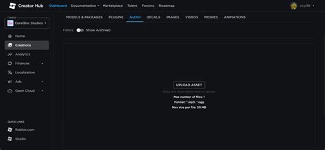 can i still see how many sounds i can upload platform usage support developer forum roblox