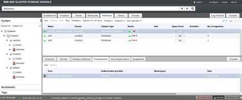 77 Volumes Permissions Console Administration Guide Red Hat Gluster Storage 34 Red