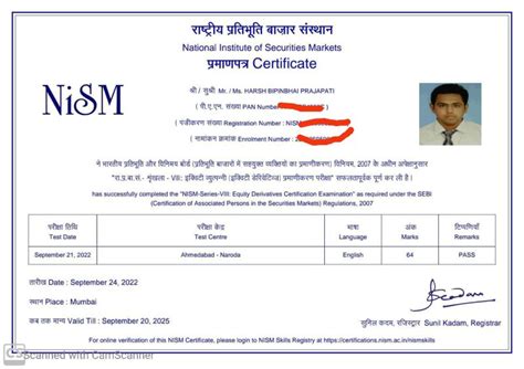 I Am Happy To Share That I Have Successfully Completed Nism Series