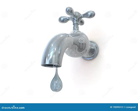 Leaking Water Tap Stock Illustration Illustration Of Shiny