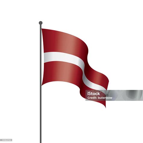 라트비아 플래그 흰색 배경 벡터 일러스트 레이 션 0명에 대한 스톡 벡터 아트 및 기타 이미지 0명 3차원 형태 국기 Istock