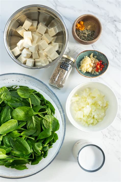 Palak Tofu Vegan Palak Paneer Vmps