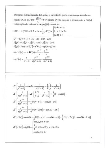 Ejercicio Transformada Laplace Pdf