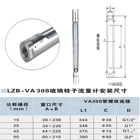 不锈钢玻璃转子流量计lzb Va30swa30sfa30s防腐耐高温高精度流量计