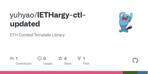 github yuhyao lethargy ctl updated eth contest template library