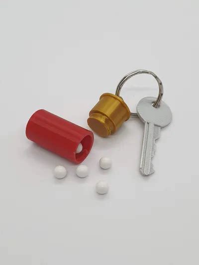 shotgun shell keychain stash container by jaatinen3dmakerworld