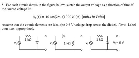 Solved For Each Circuit Shown In The Figure Below Sketch
