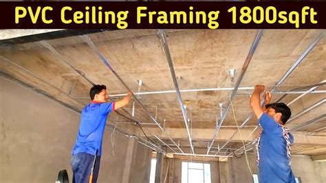 PVC Ceiling Framing Completed Sqrft YouTube