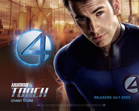 The Superheros Fantastic Four Johnny Storm
