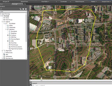 creating a surface from gis contour data autodesk community