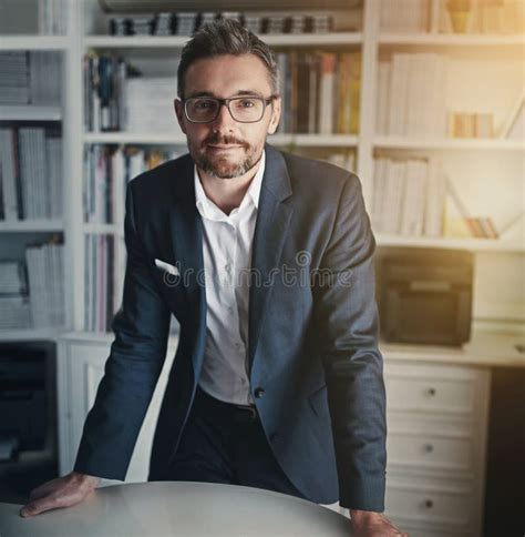 Portrait Glasses And Businessman In Office With Confidence Ambition