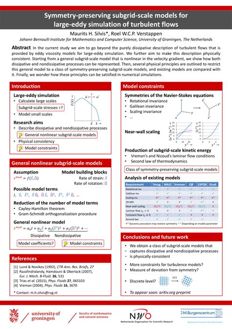 Pdf Symmetry Preserving Subgrid Scale Models For Large Eddy