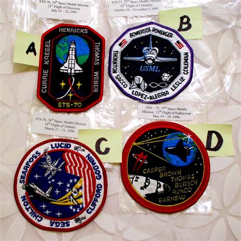 Vintage Nasa Space Shuttle Mission Patch Sts Crew Badge 1995 96 ~ You