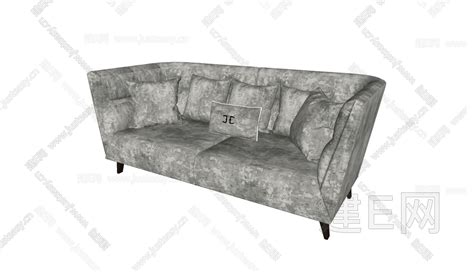 意大利 米洛提 Minotti 现代双人沙发 Sketchup模型sketchup模型库建e室内设计网