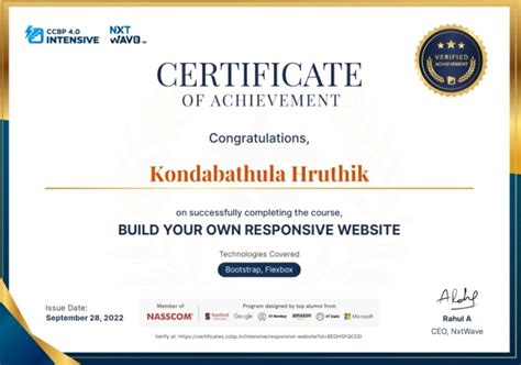 Hruthik Kondabathula On Linkedin Ccbp