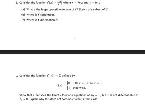 solved consider the function f z ix 1y 1 ﻿where x rez and