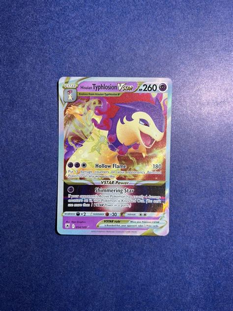 Hisuian Typhlosion Vstar 054189 Full Art Nm Astral Radiance Pokemon