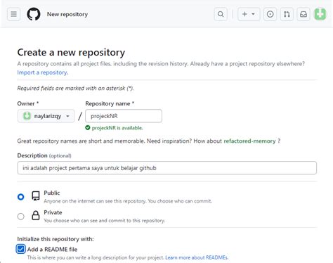 Rizqynayla1107blog Belajar Github Mudah Membuat Project Baru