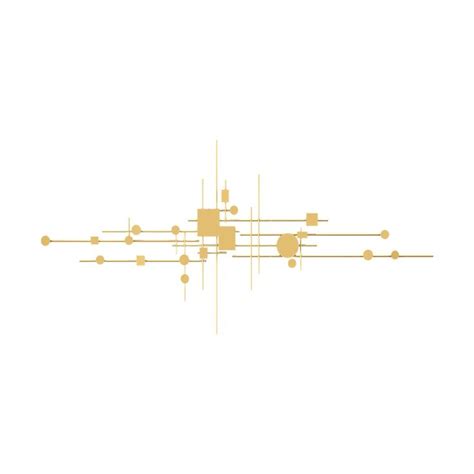 Mm Luxury D Gold Geometric Patterns Metal Wall Decor With