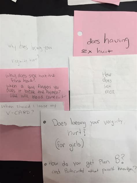 Actual Anonymous Sex Ed Questions From 9th Graders Ebaums World