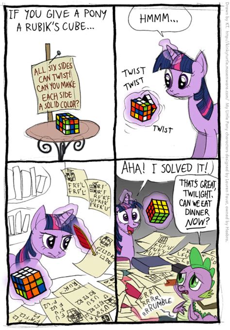 Equestria Daily Mlp Stuff Comic Rubiks Cube Ponies