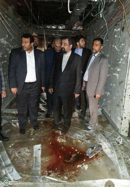 محسن‌رضایی در محل حادثه‌تروریستی‌عکس