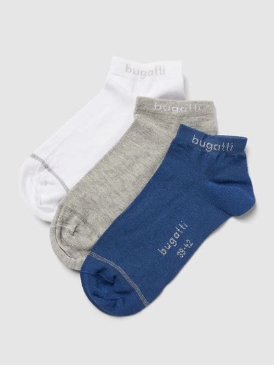 Kup online bugatti Krótkie skarpety z detalem z logo w zestawie 3 szt
