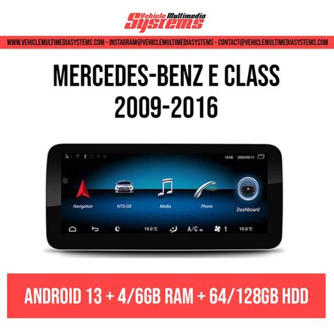 Mercedes Benz E Class 2009 2016 Android Screen Vehicle Multimedia Systems