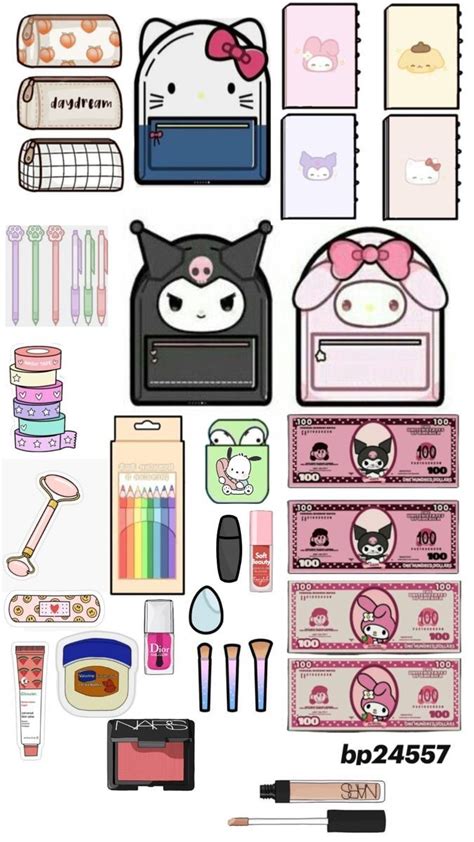 идеи бумажной хелоу кити валюты разних вещей Helloy Kitti Box ️💝 In