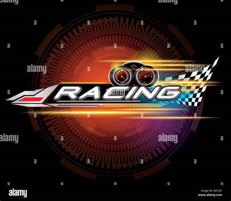 Racing Dashboard Stock Vector Images Alamy