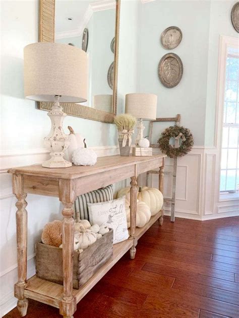 How To Decorate A Console Table For Fall Shelly Lighting
