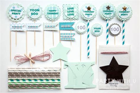 【셀프 백일상 소품 윤수 】셀프백일상 소품생일파티꾸미기 셀프100일상 돌 생일상 어린이생일파티용품두돌생일상 백일상꾸미기 두돌생일 셀프백일 백일상차리기엄마