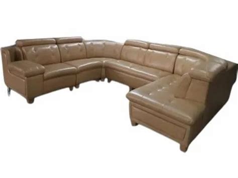 Modern Brown U Shape Leather Sofa Set Living Room At Best Price In Pune