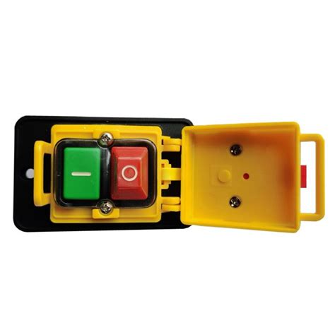 KJD12 120V 10A Waterproof Emergency Electromagnetic Pushbutton Switch KEDU 4 Pins Push Button