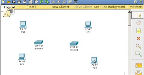 TRIANA BLC TELKOM KLATEN Membuat VLAN Trunking Pada CISCO PACKET TRACER