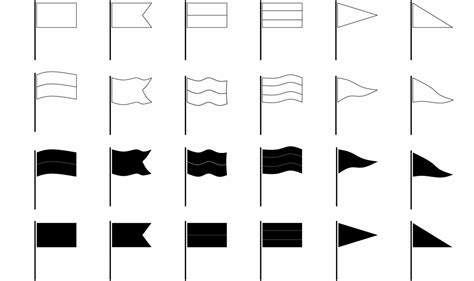 flag icon set isolated on white background 10683205 vector art at vecteezy