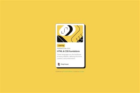 Frontend Mentor Mobile First Solution Using Css Grid And Flexbox