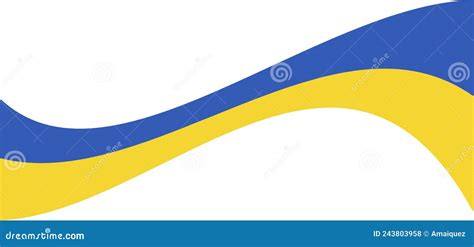 Ukraine Map Silhouette With Gradient National Flag Cartoon Vector