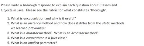Solved Dlease Write A Thorough Response To Explain Each Chegg
