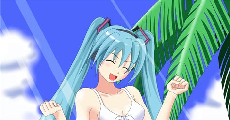 Vocaloid 水着ミク みみのイラスト Pixiv Vocaloid 水着ミク みみのイラスト Pixiv