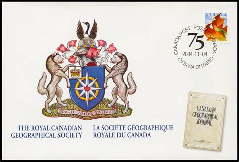 Buy Cover S65 The Royal Canadian Geographical Society 75th 2004 Arpin Philately