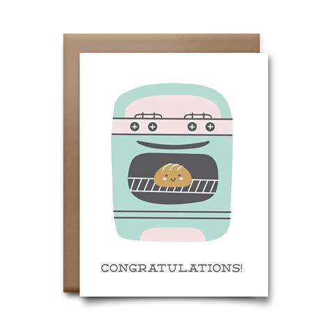Bun In Oven Greeting Card Choke Shirt Company
